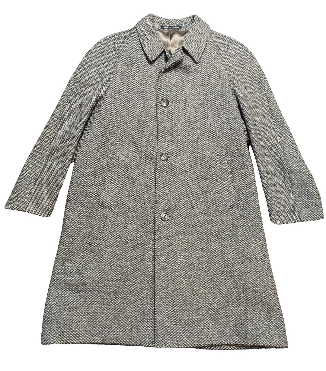 Mens Vintage Overcoat Dunn & Co Tweed Crombie Overcoat Size Medium ...