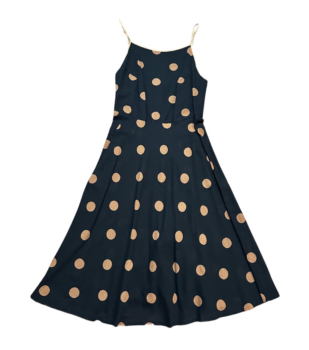 Vintage Dress | 1970s Vintage Jean Allen Spotty Swing Dress Size 12 ...