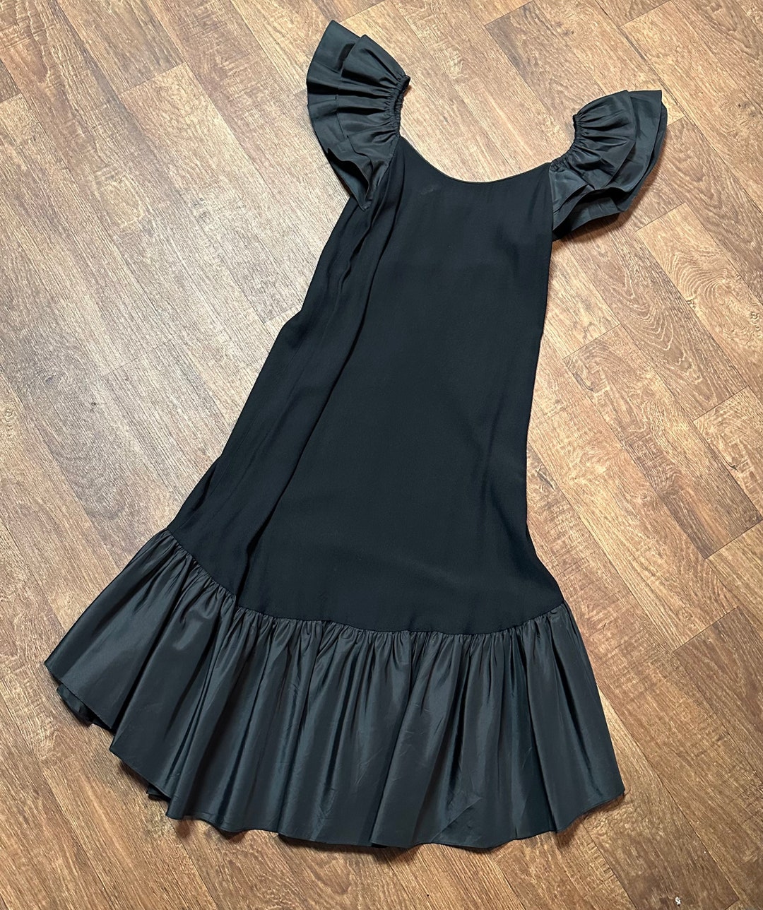 Vintage Dress 1980s Vintage AJ Bari Black Party Dress Size 10/12 AJ ...