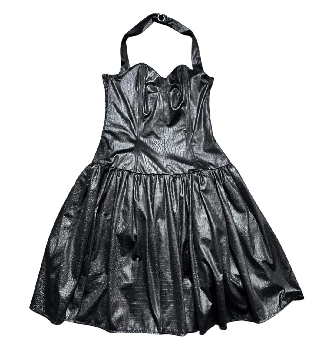 Vintage Dress | 1980s Vintage Black Snake Effect Prom Dress Size 12 - Etsy