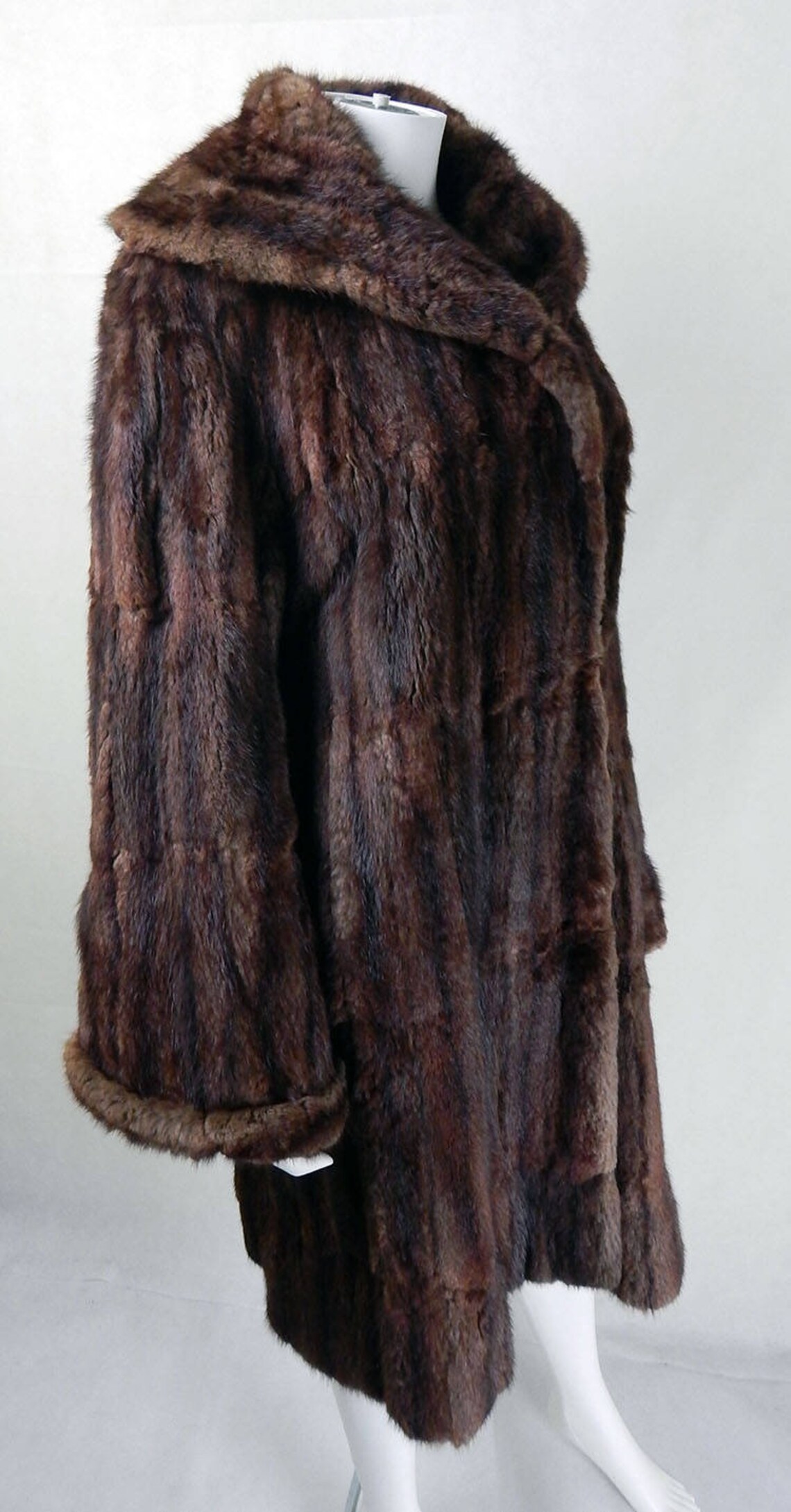 Vintage Mink Fur Coat Amazing Original 1940s Mink Fur Coat UK Size 12/ ...