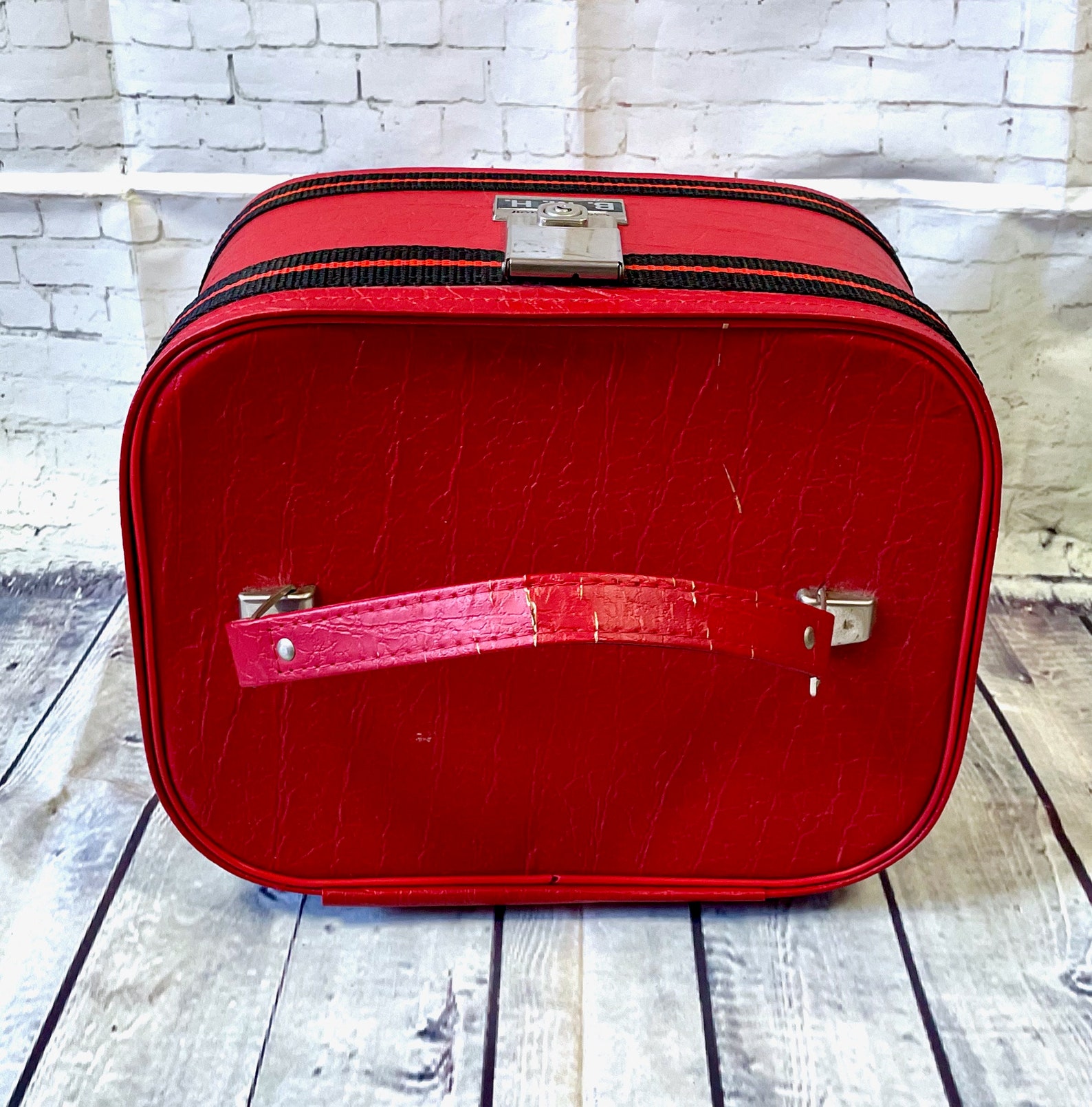 1980s Vanity Case Vintage Red Constellation Vanity/travel/train Case ...