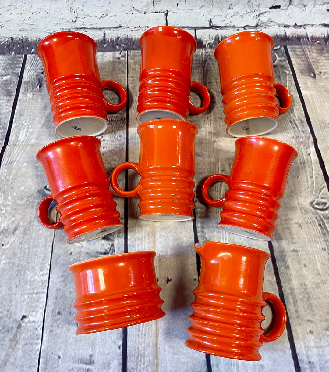 1970s Vintage Orange Carlton Ware Wellington Coffee Set, Collectables ...
