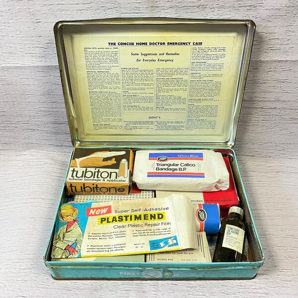 First Aid Tin - Etsy