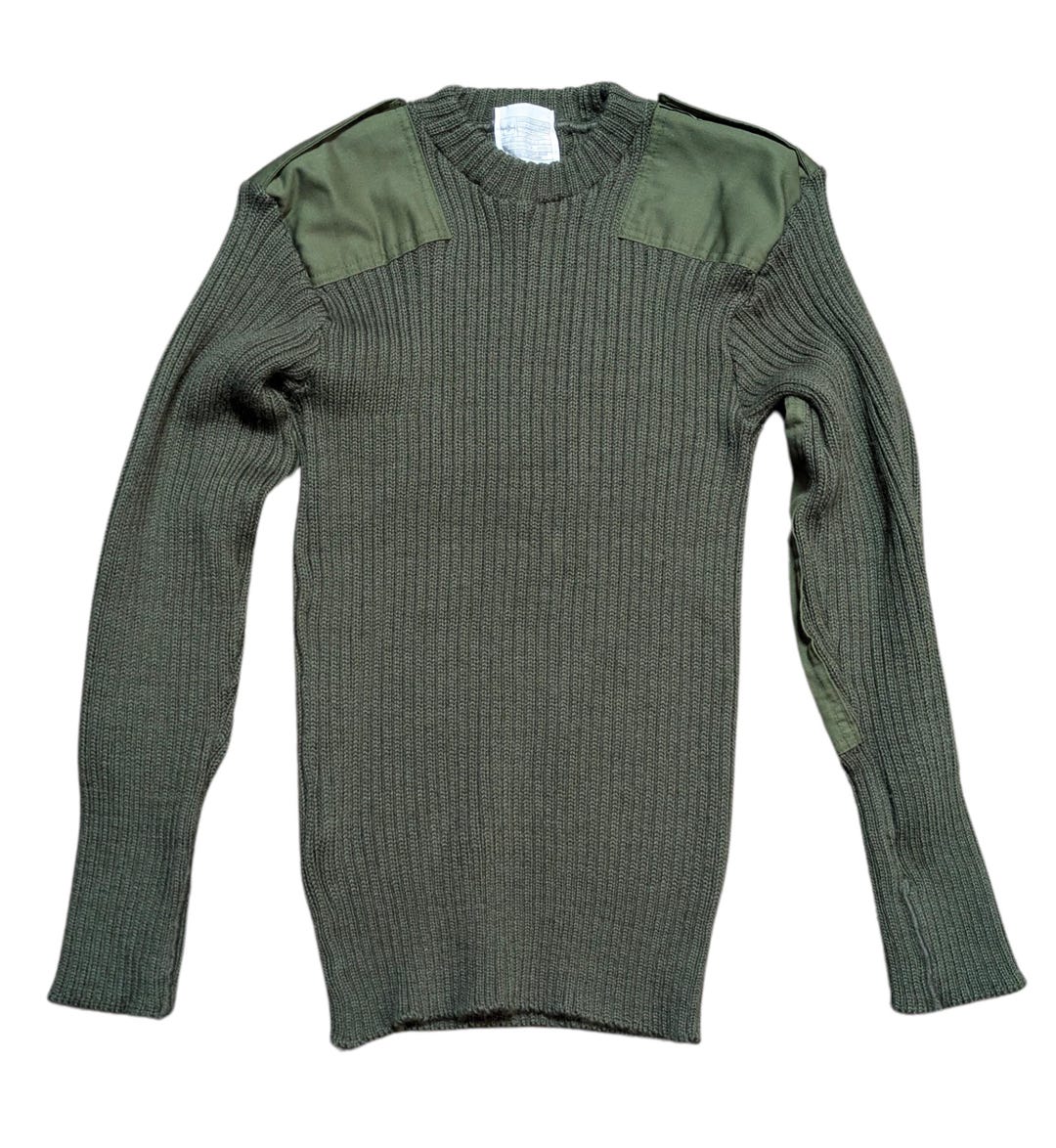 1970s British Army Wool Jumper: Vintage Military Commando Sweater S/M ...