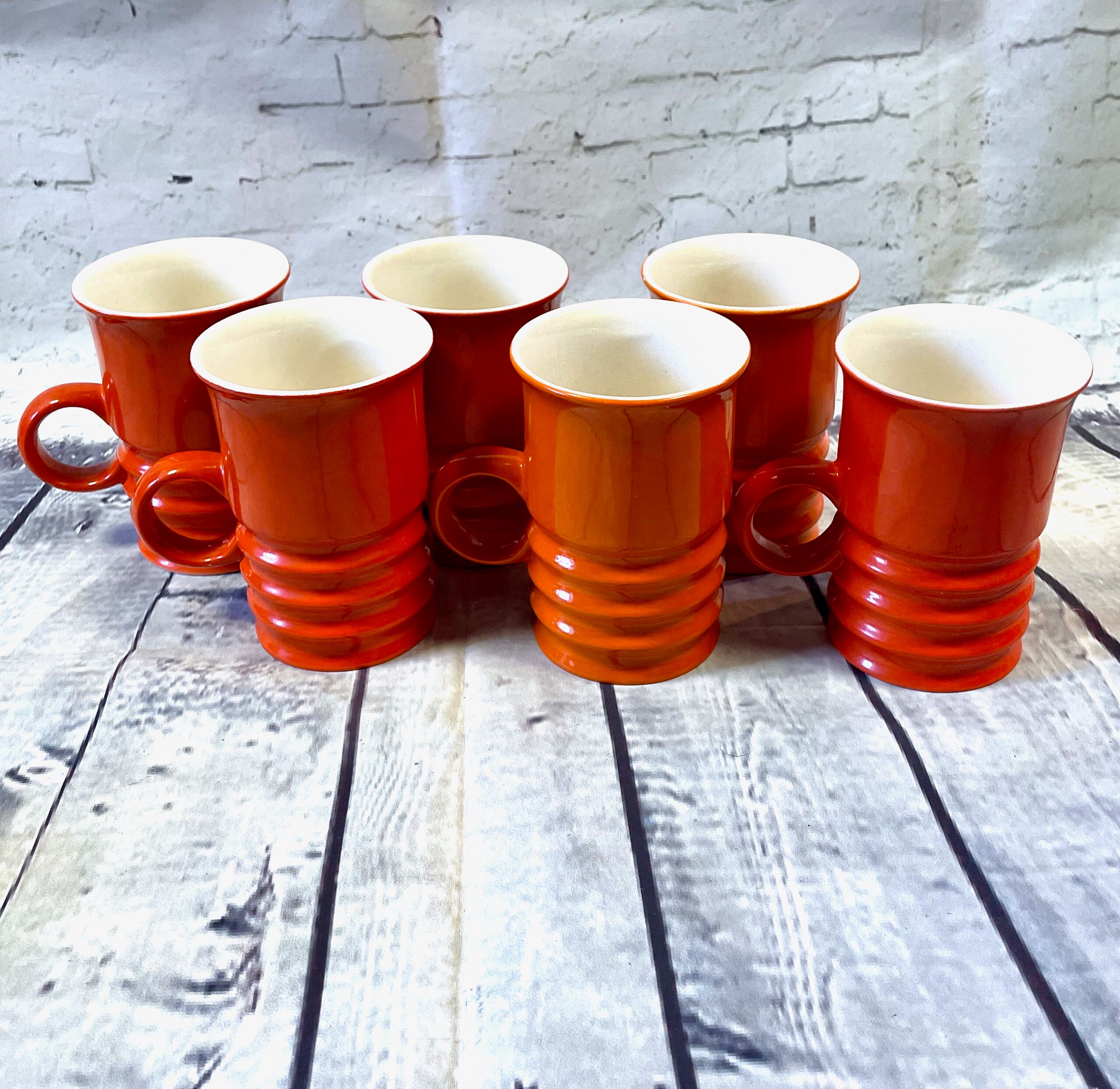 1970s Vintage Orange Carlton Ware Wellington Coffee Set, Collectables ...