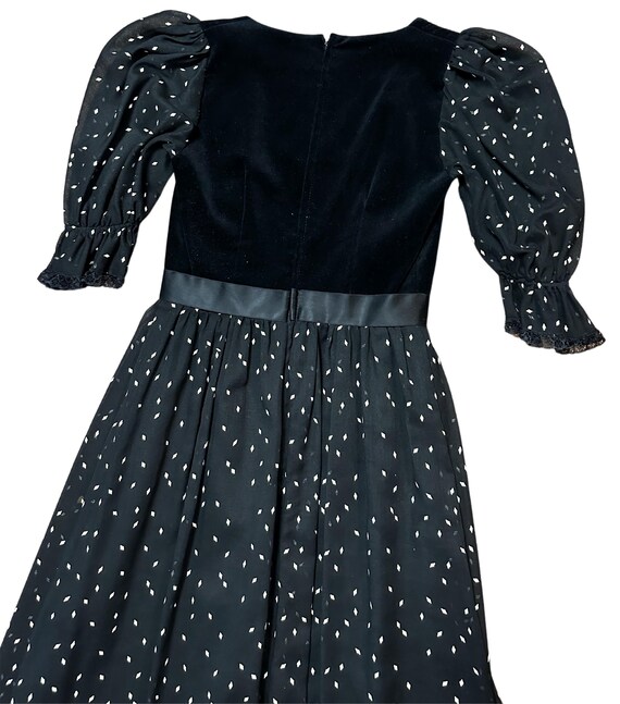 70s Jean Allen Black Velvet Maxi | Designer Vintage |… - Gem