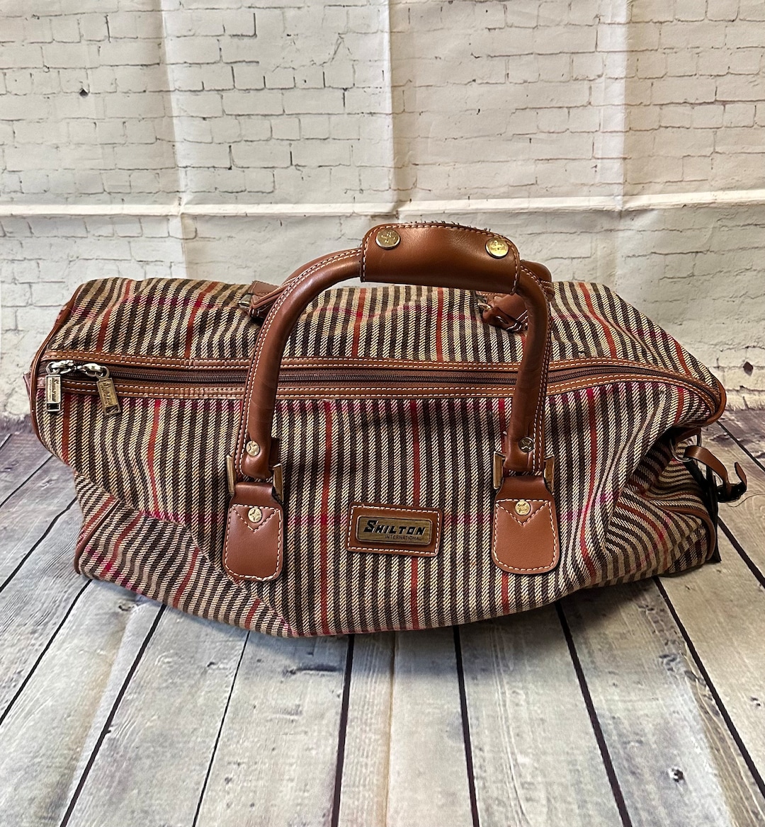 Vintage Overnight Bag 1980s Vintage Jane Shilton Plaid Overnight Bag ...