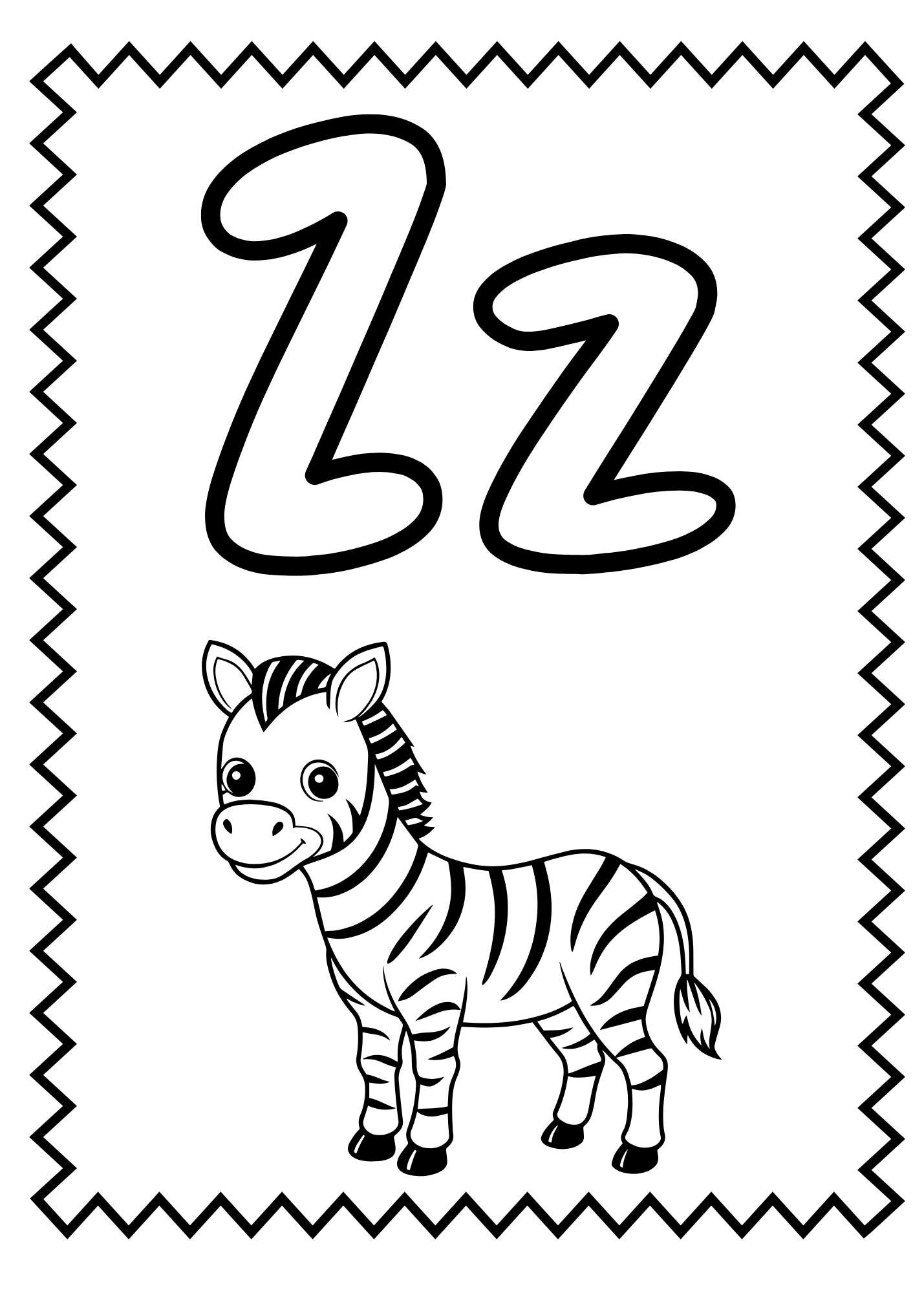 A–Z Alphabet Coloring Pages With Uppercase & Lowercase Letters ...