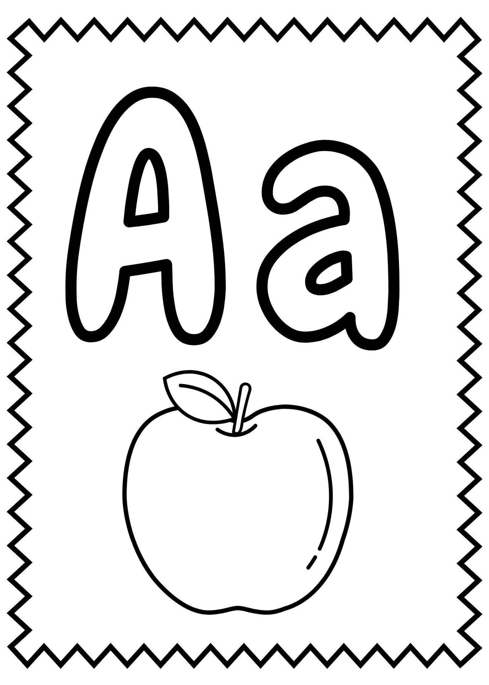 A–Z Alphabet Coloring Pages With Uppercase & Lowercase Letters ...