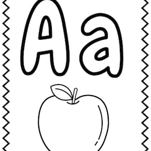 A–Z Alphabet Coloring Pages With Uppercase & Lowercase Letters ...