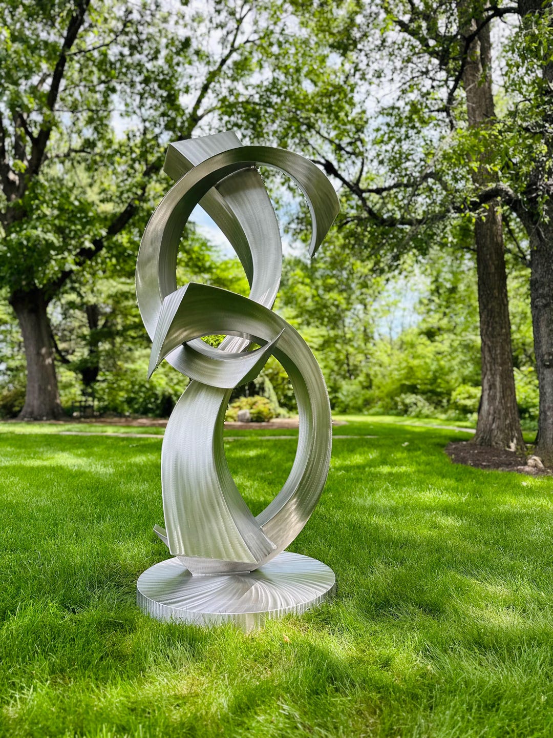 Modern Garden Sculpture — “worship”, Abstract Outdoor Art - Etsy
