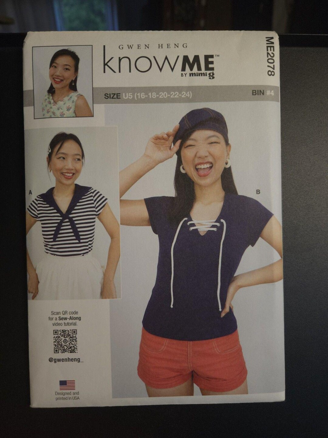 Know Me by Mimi G ME2078 Sewing Pattern Misses Stretch Knit Tops 6-8-10 ...
