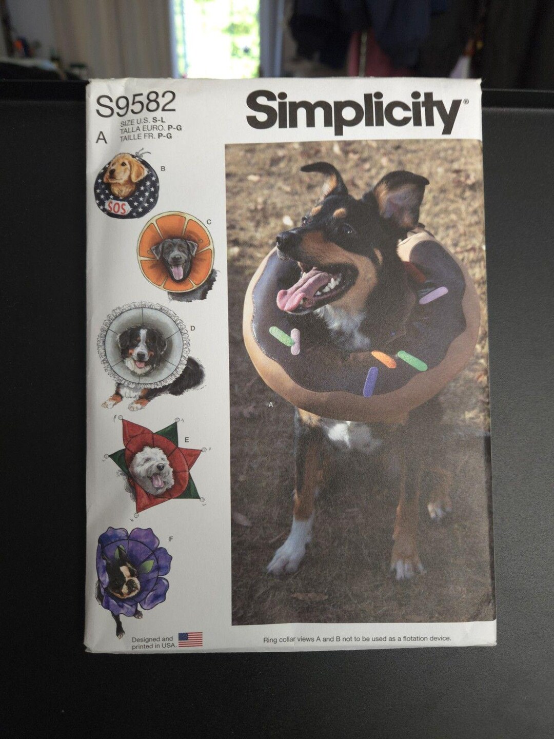 Dog / Pet Medical Use Collars Sewing Pattern (sizes S, M, L) Simplicity ...