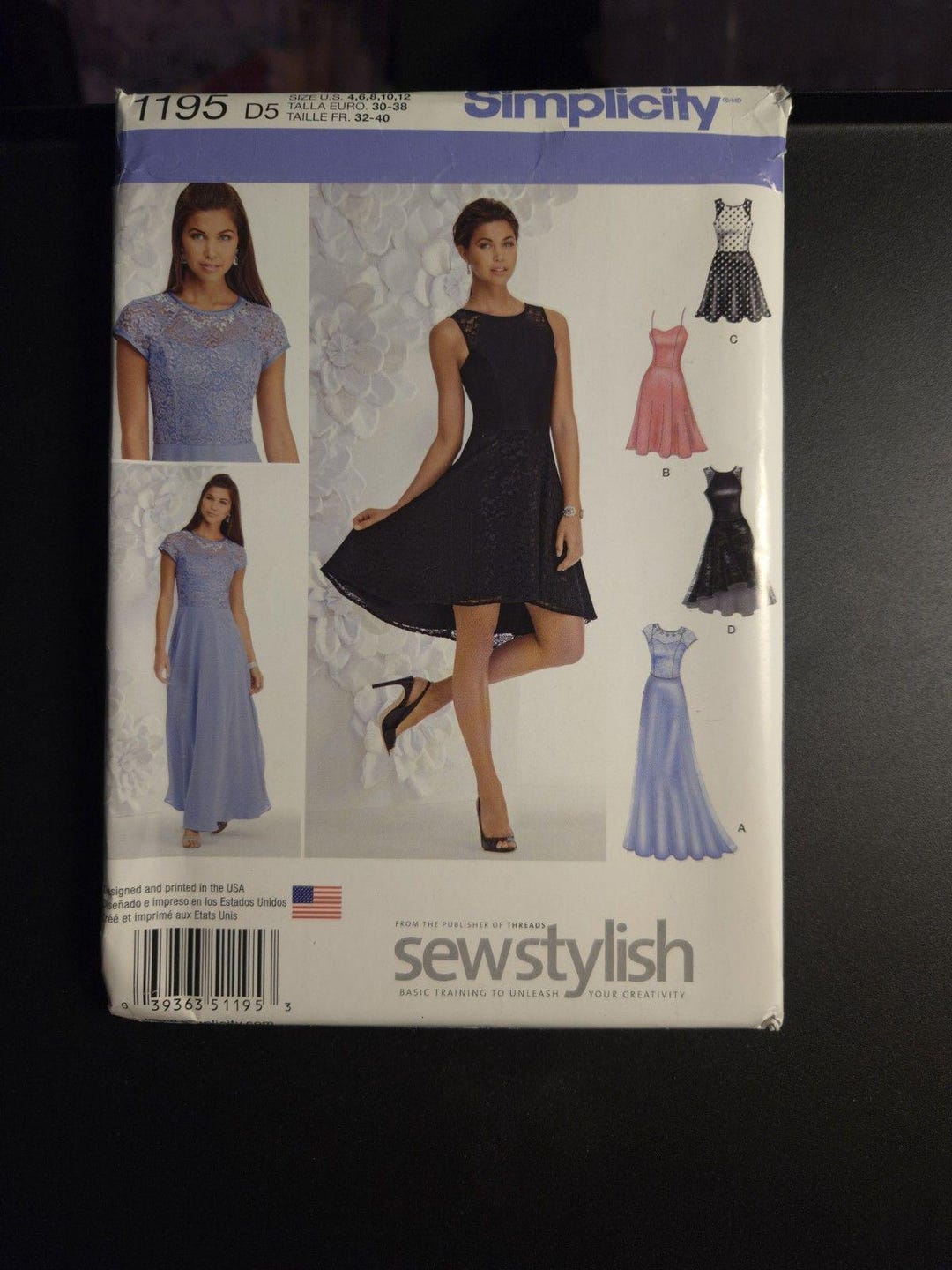 Simplicity Sewing Pattern 1195 Special Occasion Dress Prom Bridesmaid ...