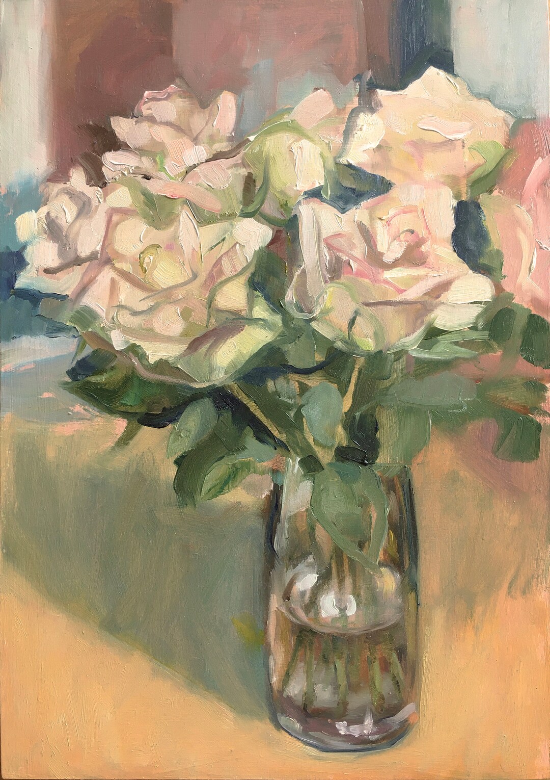Original Oil Painting, 'I Remember That Day Well', Oil on Wood Panel ...
