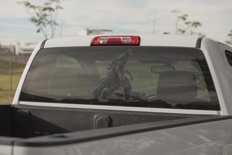 Godzilla Vinyl Decal – Car Window & Laptop Sticker Monster Graphic 4x5 ...