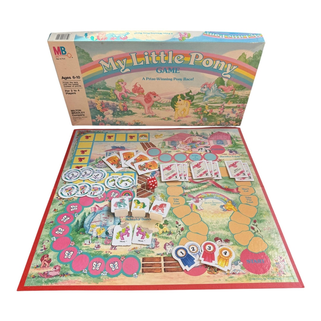 Vintage 1986 My Little Pony Board Game Milton Bradley Complete 1980s Magic READ - Etsy