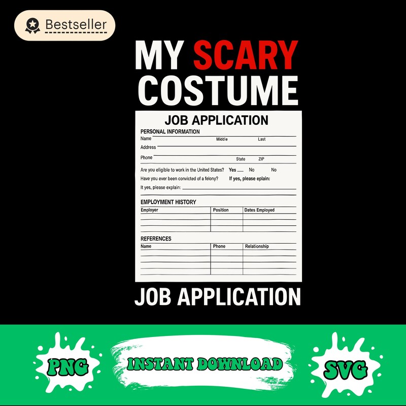 Job Application Costume Halloween - Etsy