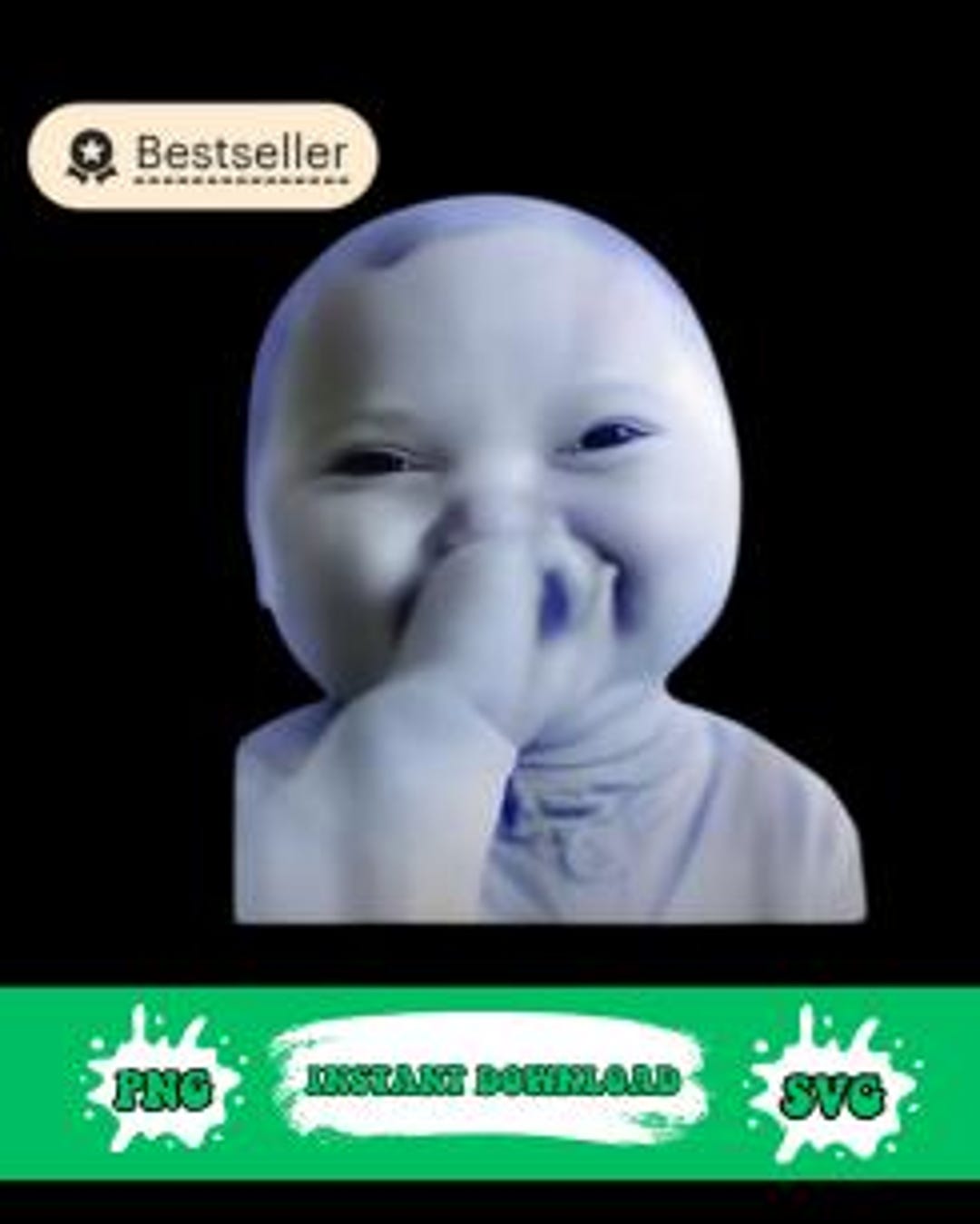Ai Baby You Swear Meme Funny Laughing Baby Meme Brainrot Png - Etsy