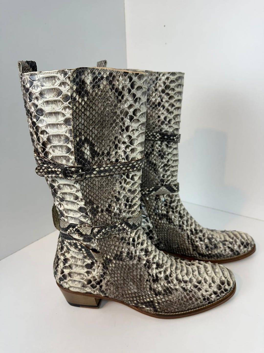 Personalized Handmade Python Cowboy Boots • Exotic Snakeskin Western ...