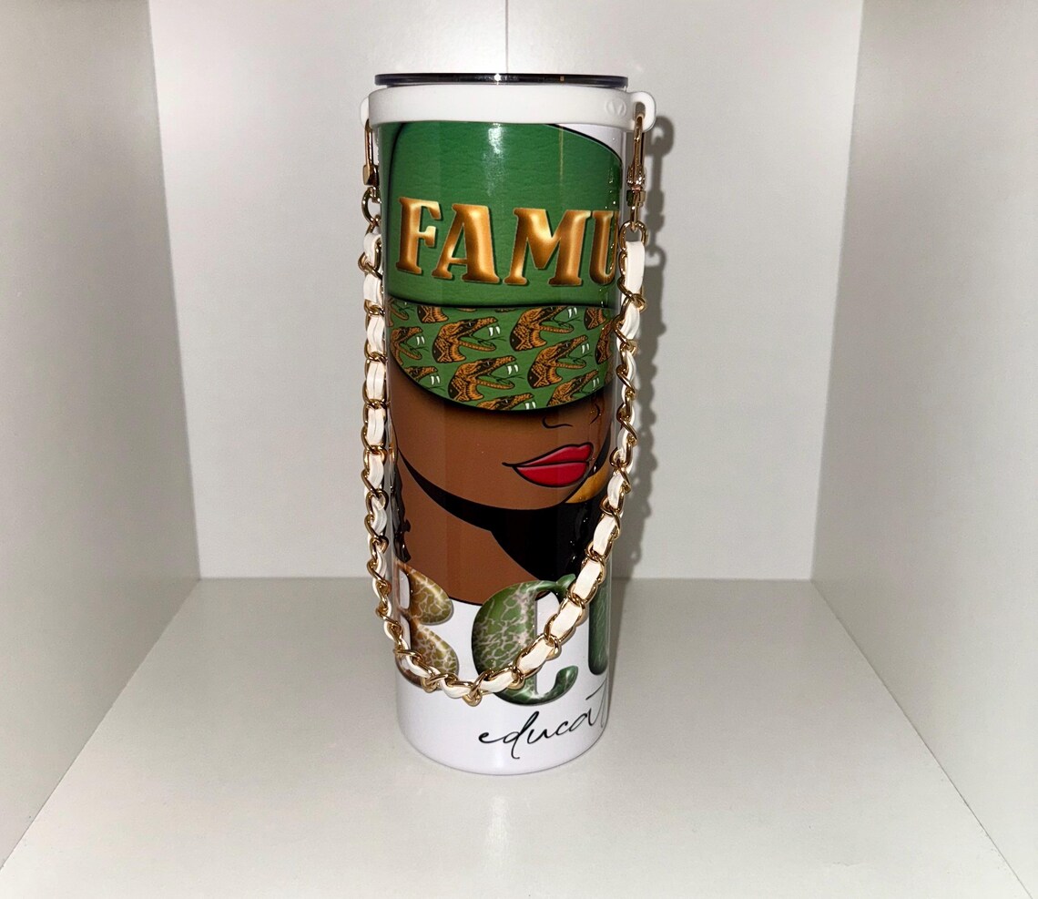 FAMU - Florida A&M University/ Woman Hat Design ...20oz Stainless Steel ...