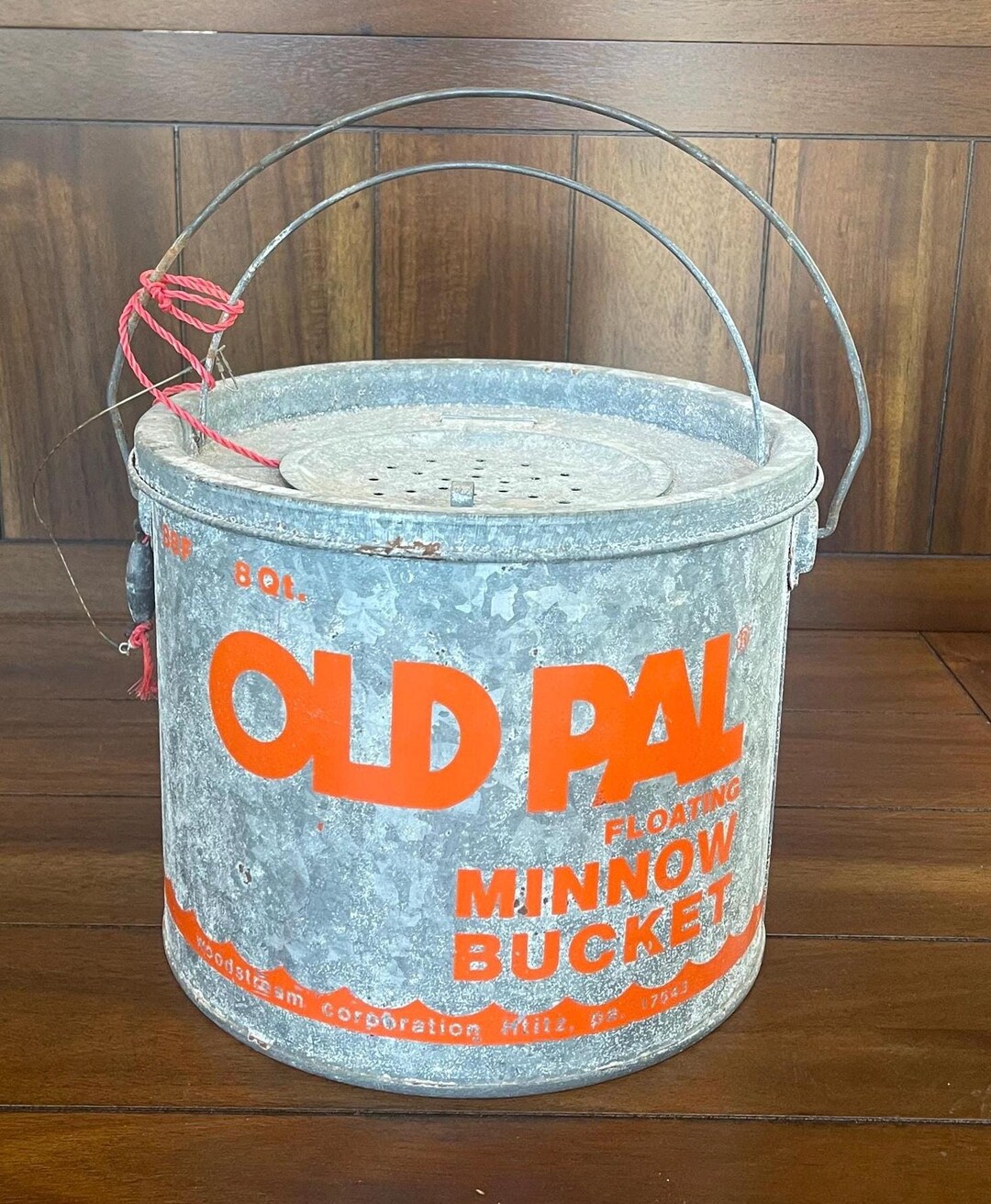 Vintage Old Pal Minnow Pail - Perfect for Rustic Decor & Upcycled ...