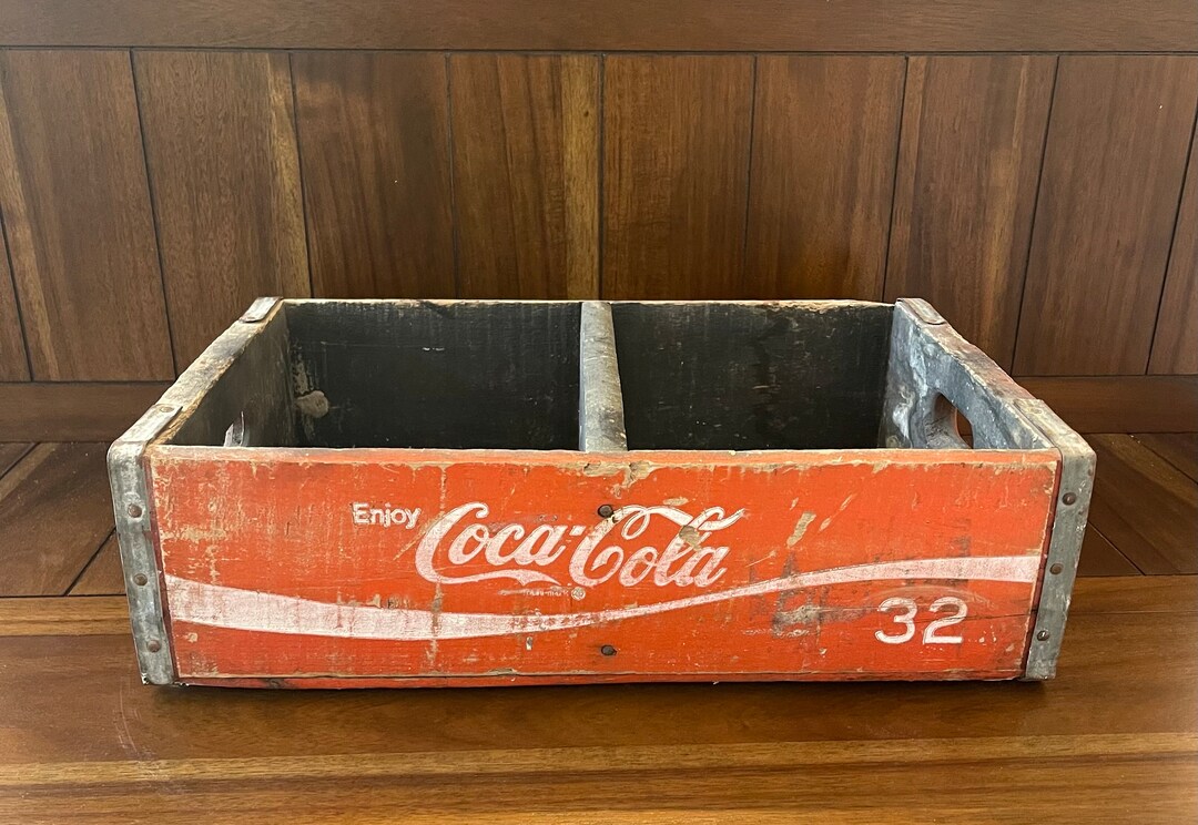 Red Coca Cola Crate Vintage Crate Shabby Chic Antique Rustic Decor - Etsy
