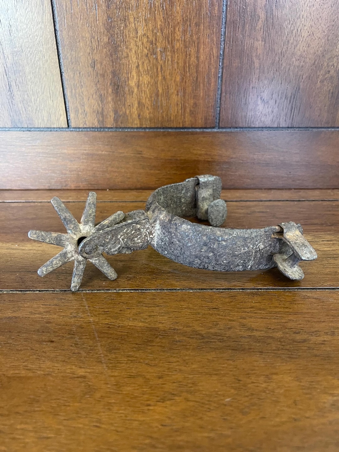 Rustic Vintage Cowboy Spur With Patina Western Charm - Etsy