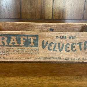 Kraft Cheese Box Vintage Crate Shabby Chic Antique Rustic Decor - Etsy