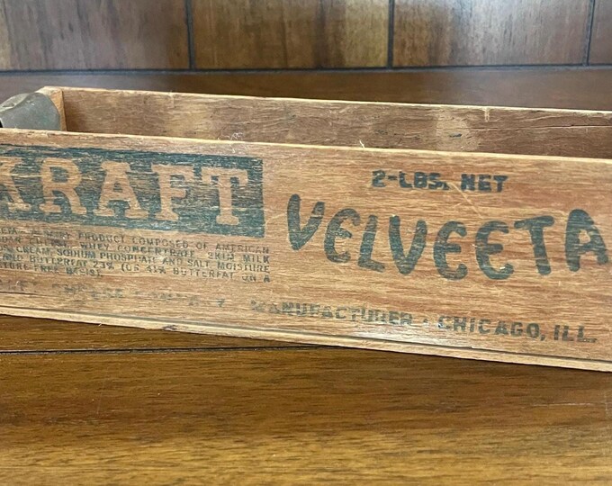 Kraft Cheese Box | Vintage Crate | Shabby Chic | Antique | Rustic Decor ...