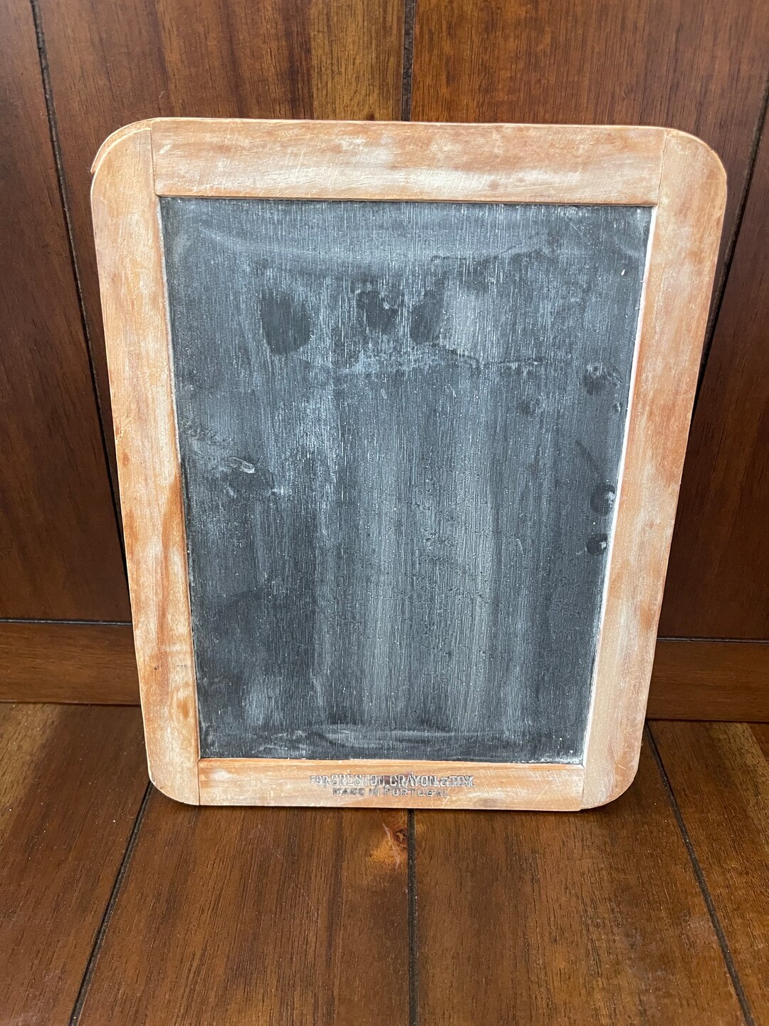 Vintage Greston Double‑sided Slate Chalkboard, Crayon and Toy Board ...