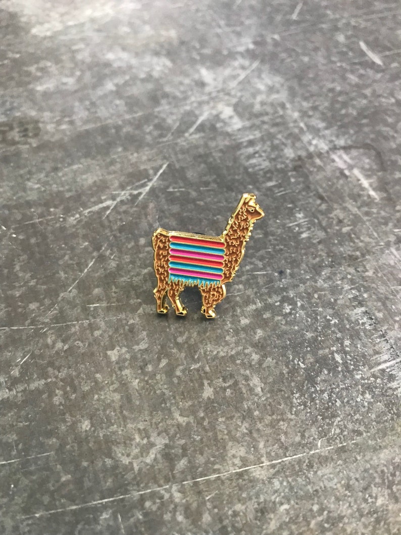 Llama Enamel Pin Llama Art Llama Jewelry Llama Brooch - Etsy