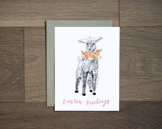 Easter Bunny Spring Handmade Card by Melody Lea Lamb - Etsy Denmark