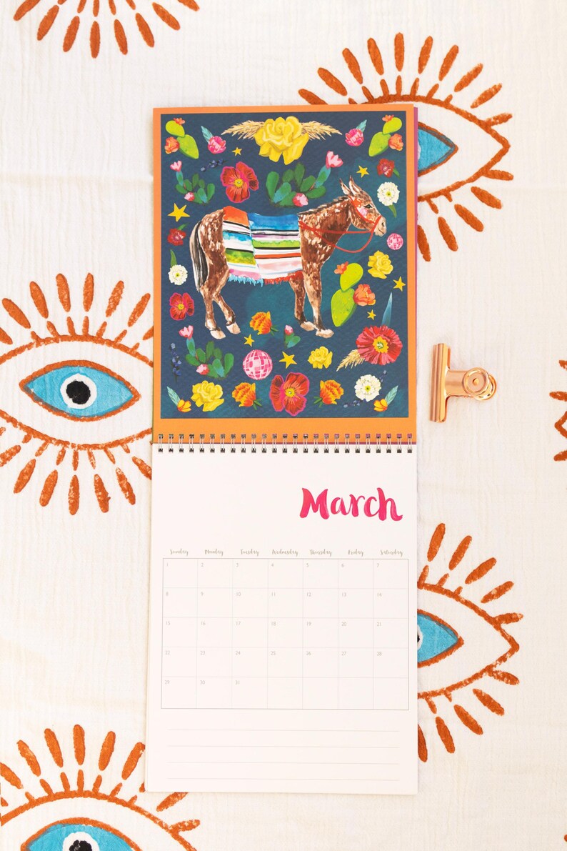 2026 Wild and Western Calendar - Western Animal Decor- Colorful ...