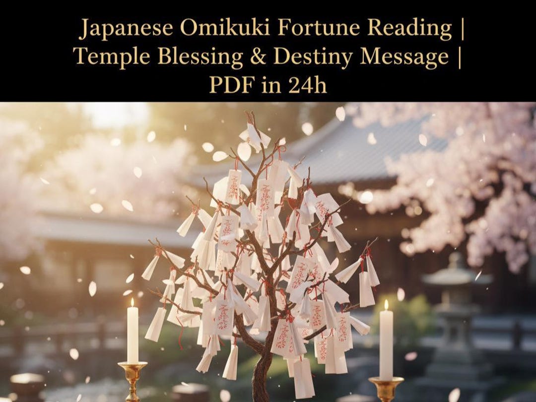Japanese Omikuji Fortune Reading | Temple Blessing & Destiny Message ...