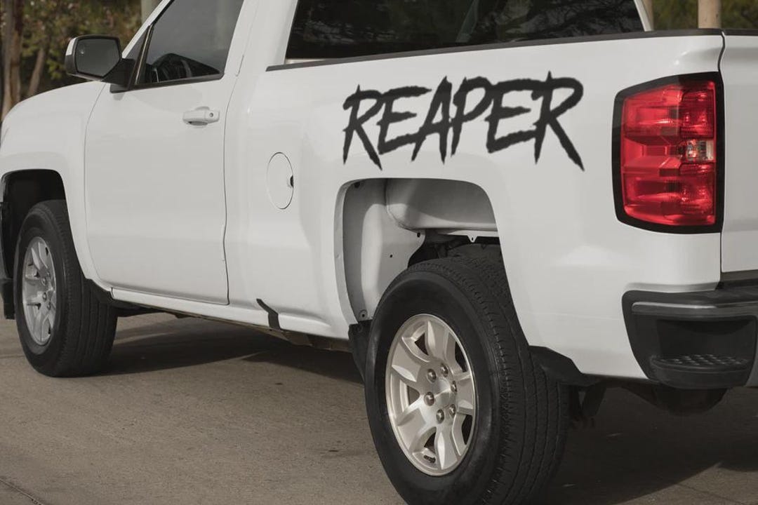 Grim Reaper Car Window Vinyl Decal Evil Sinner Graphic Truck Bumper ...