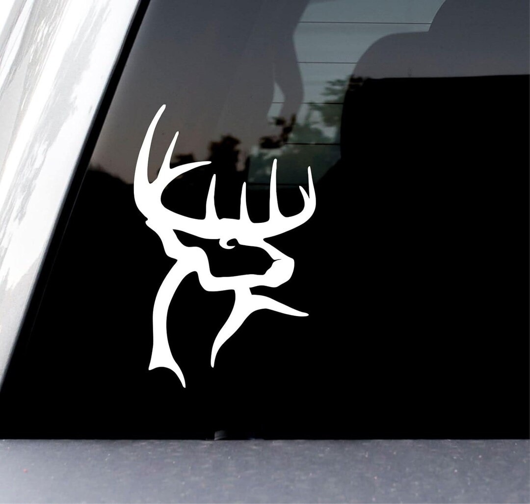 Sunset Graphics & Decals Buck Head Decal Vinyl Car Sticker Fishing ...