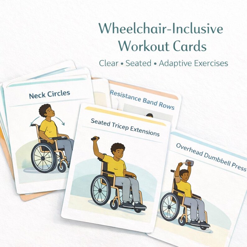 Adaptive Wheelchair Workout Bundle| 30 Day Wheelchair Fitness Challenge ...