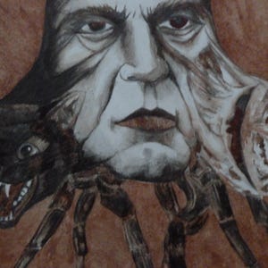 Bael/goetic Demon/blood Art/blood Painting/gothic Painting/ars Goetia ...