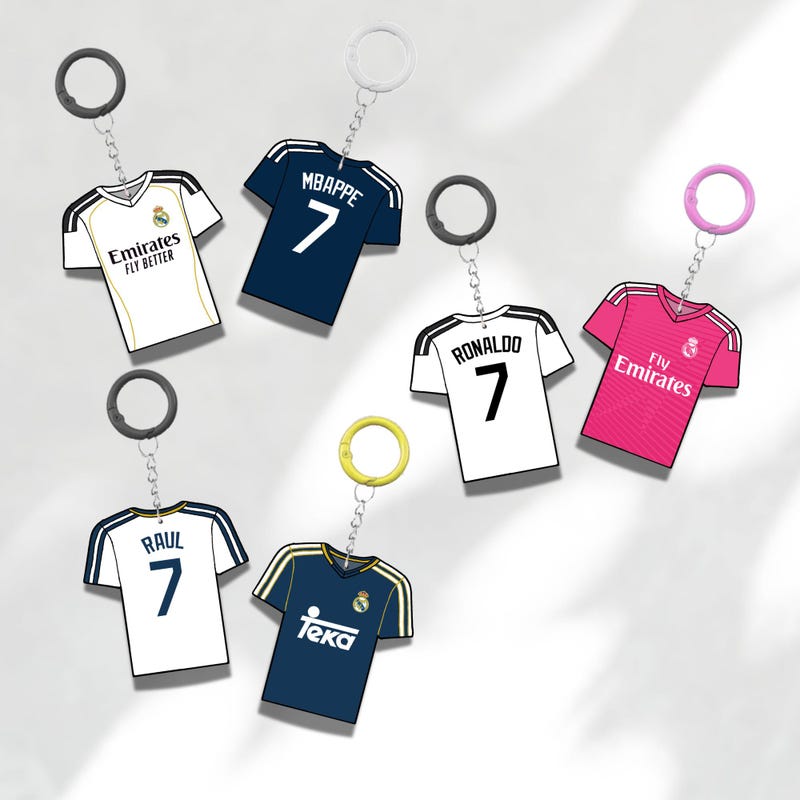 Keychains Real Madrid - Etsy