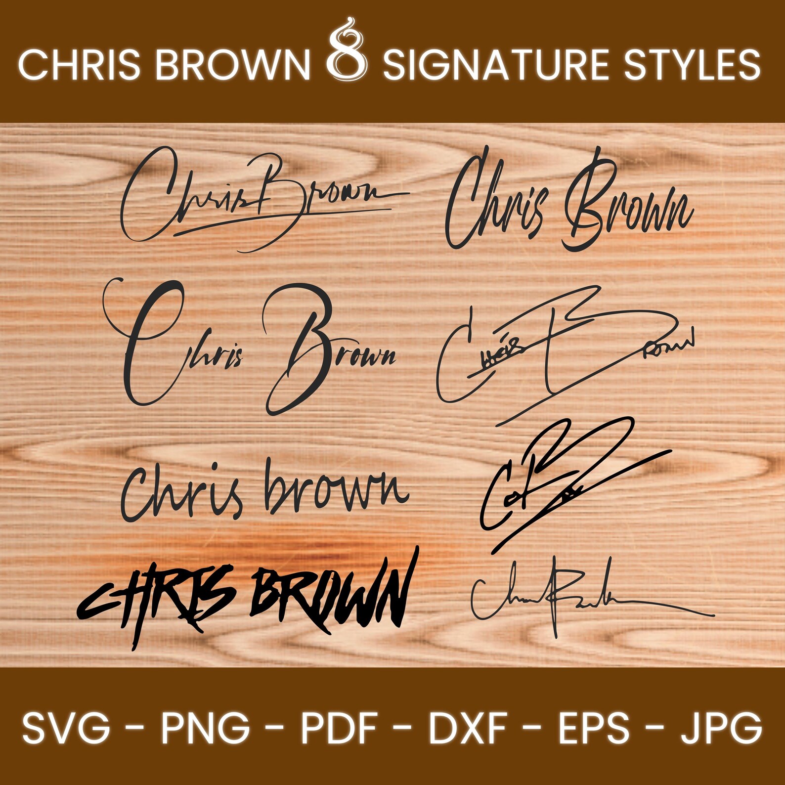 Chris Brown Signature PNG Designs: Breezy Bowl Tour (digital Download ...
