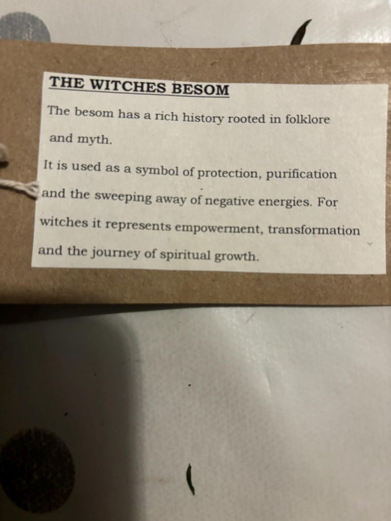 Witches Besom Made From Nature's Supplies - Etsy