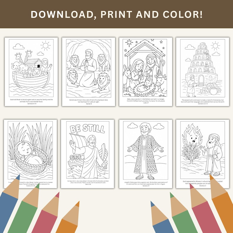 Bible Coloring Pages for Kids Bible Stories Coloring Pages, 28 ...