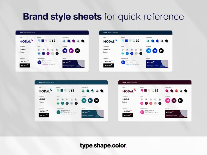 Modern Canva Brand Kit Template: Logo, Style Guide and Guidelines ...