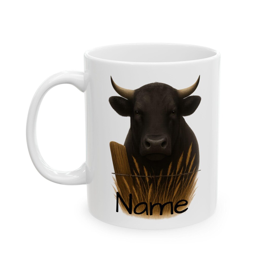 Rustic Black Angus Cow Mug -rustic Cow Mug, Farm, Farm Coffee Mug - Etsy