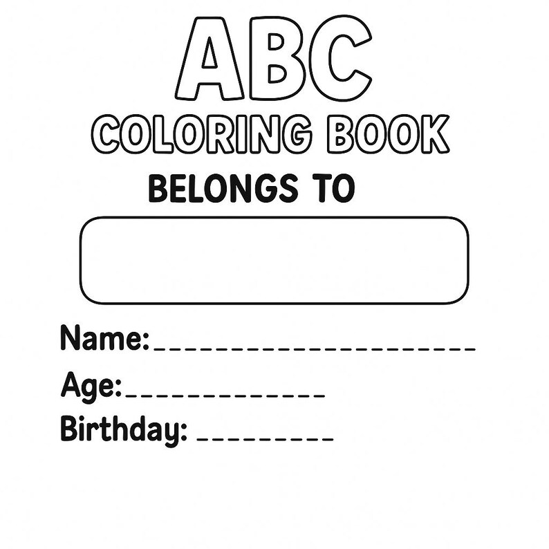 Editable ABC Coloring and Tracing Book – Fun & Educational Printable ...