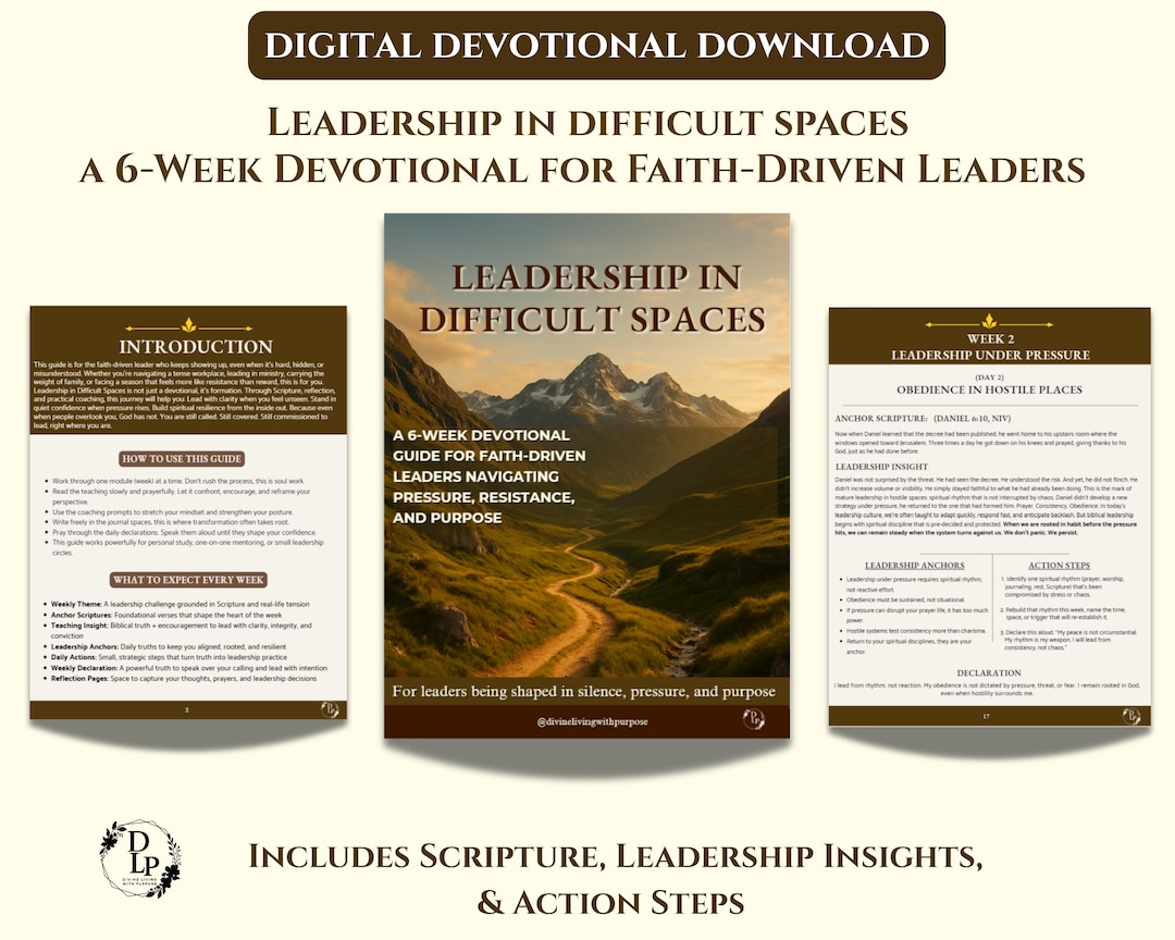 Leading in Difficult Spaces | 6-week Christian Devotional for Faith ...