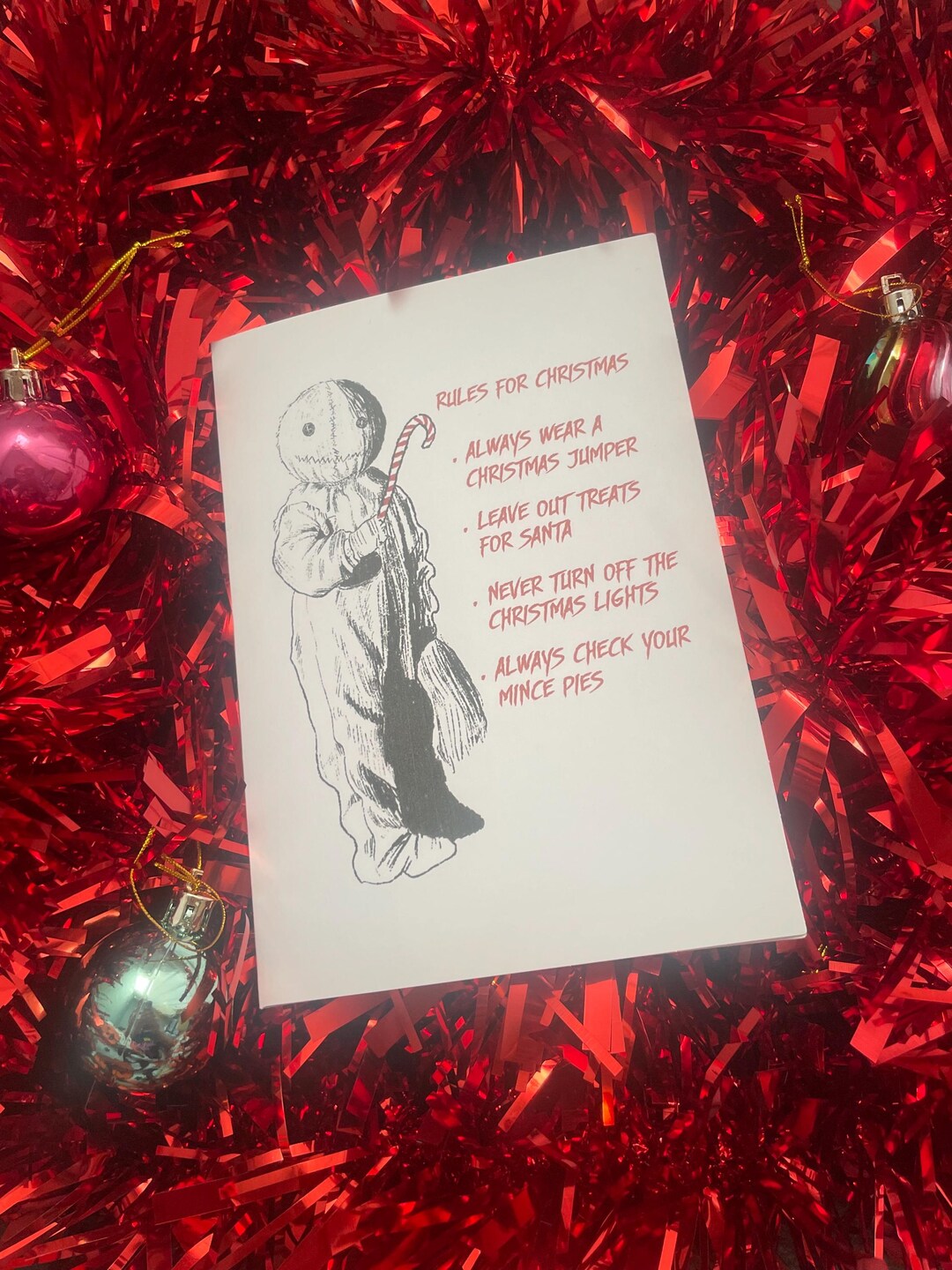 Horror Themed Christmas Cards - Etsy UK