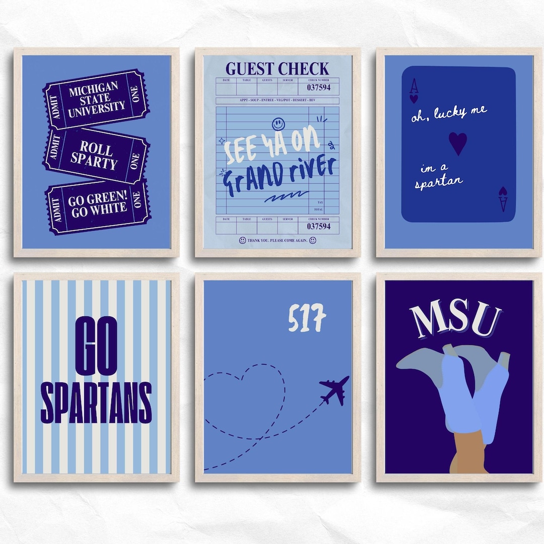 Michigan State University Digital Wall Art | MSU College Prints | Dorm ...